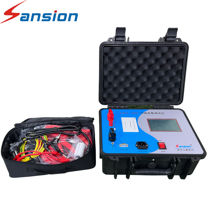 100A DC Micro Ohm Meter - Portable Circuit Breaker Tester